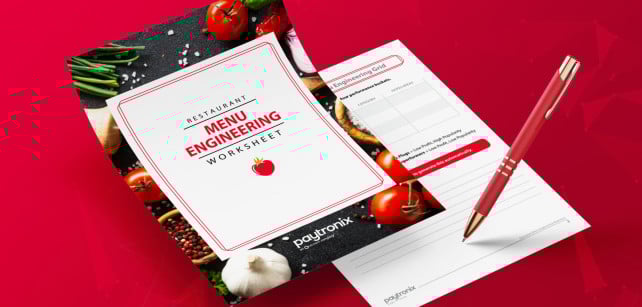 Restaurant Menu Engineering Worksheet | Paytronix Resources